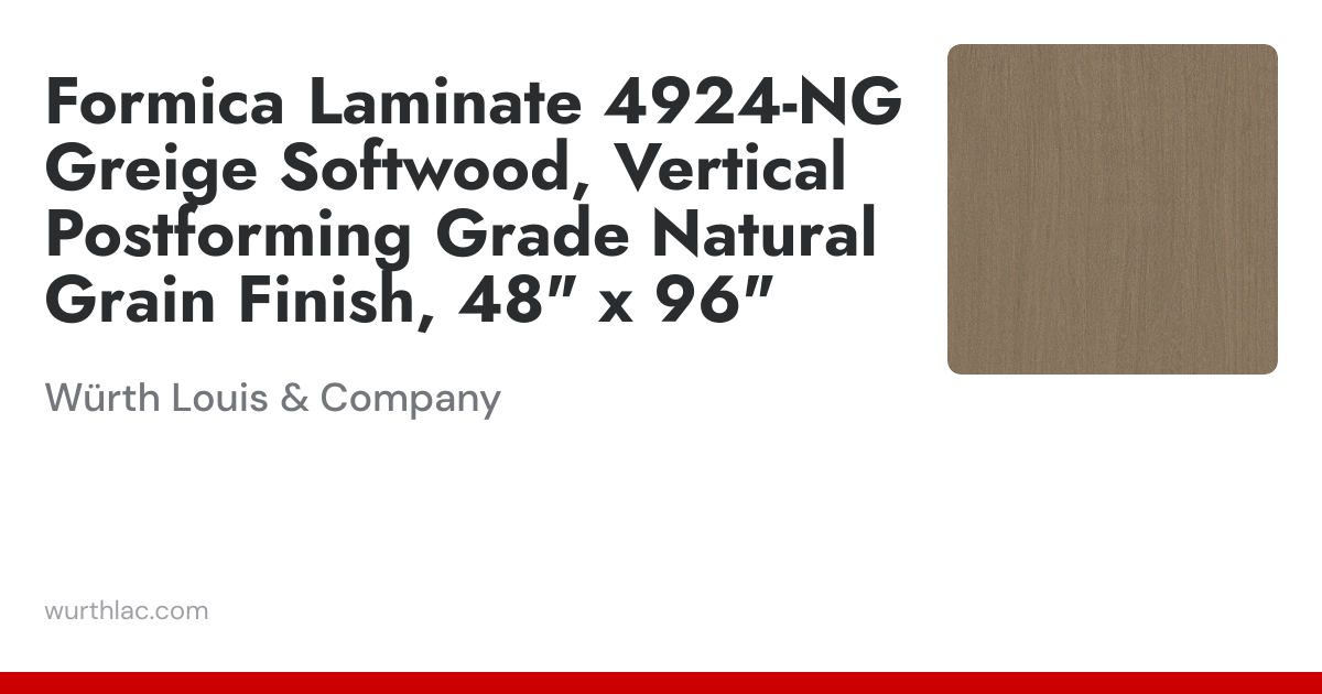 Formica Laminate 4924-NG Greige Softwood, Vertical Postforming Grade ...