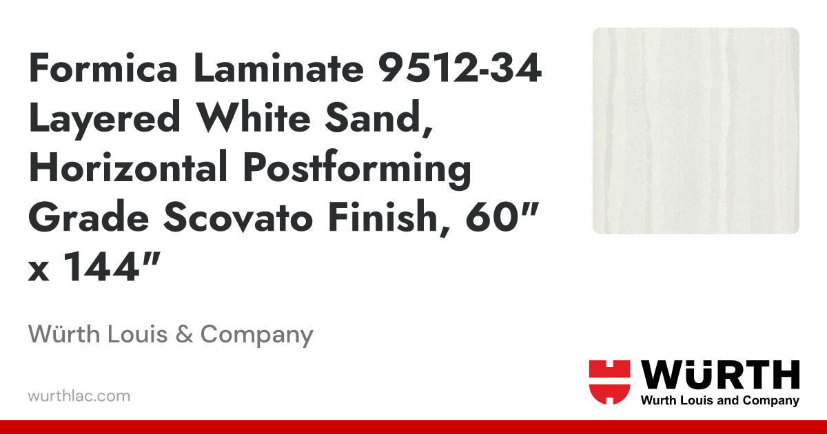 Formica Laminate 9512-34 Layered White Sand, Horizontal Postforming ...