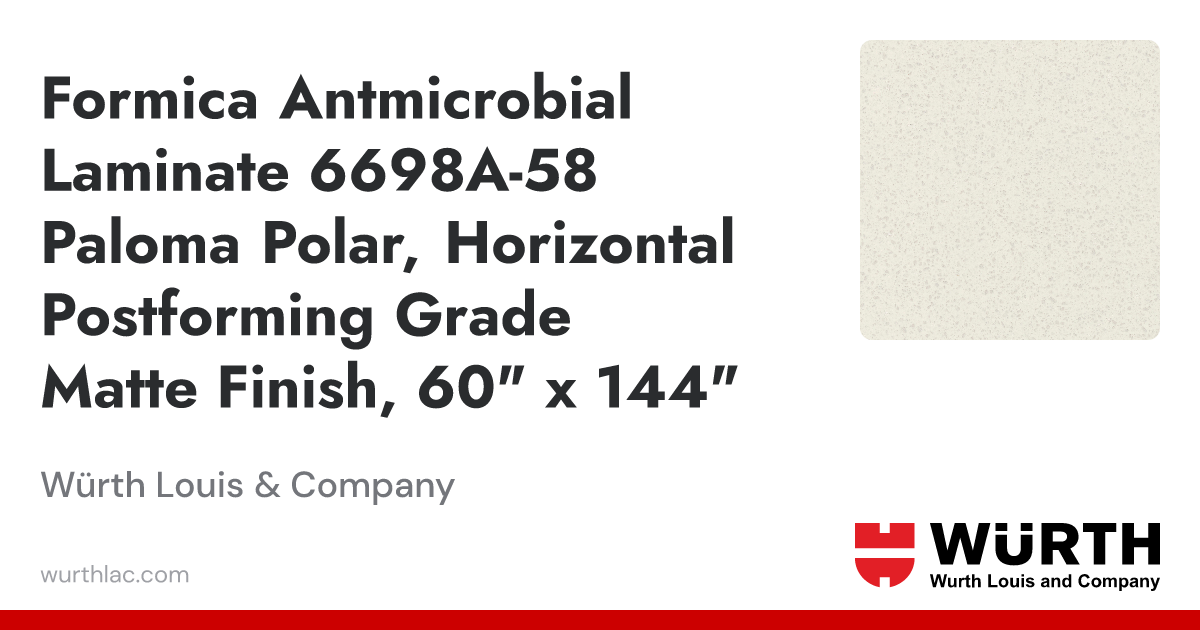 Formica Antmicrobial Laminate 6698A-58 Paloma Polar, Horizontal ...