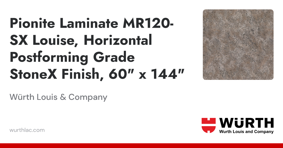 Pionite Laminate MR120-SX Louise, Horizontal Postforming Grade StoneX ...
