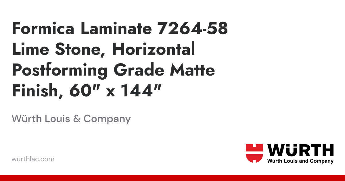 Formica Laminate 7264-58 Lime Stone, Horizontal Postforming Grade Matte ...