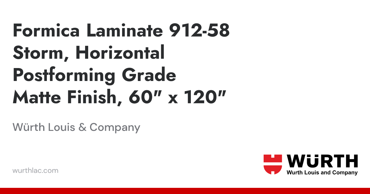 Formica Laminate 912-58 Storm, Horizontal Postforming Grade Matte ...