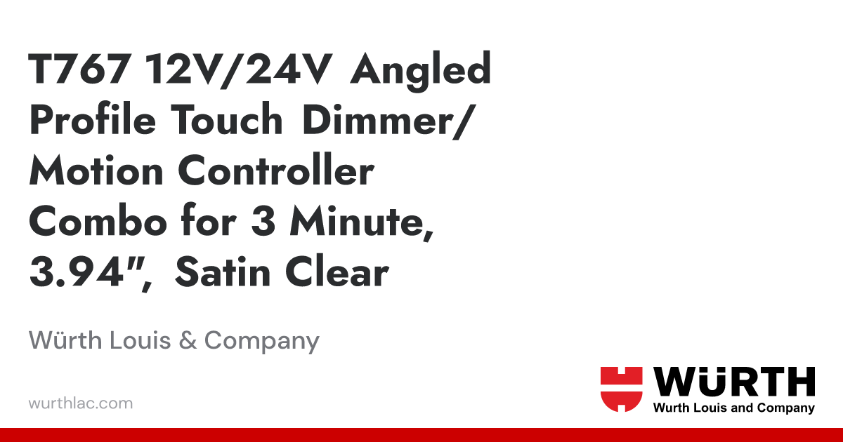 T767 12V/24V Angled Profile Touch Dimmer/Motion Controller Combo for 3 ...