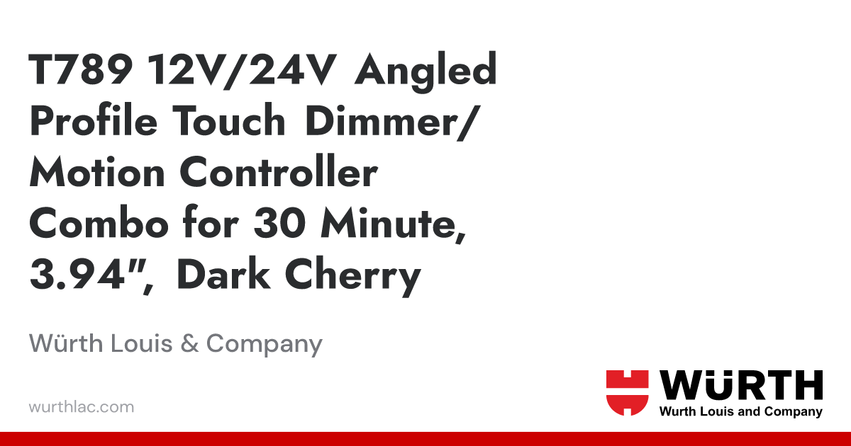 T789 12V/24V Angled Profile Touch Dimmer/Motion Controller Combo for 30 ...