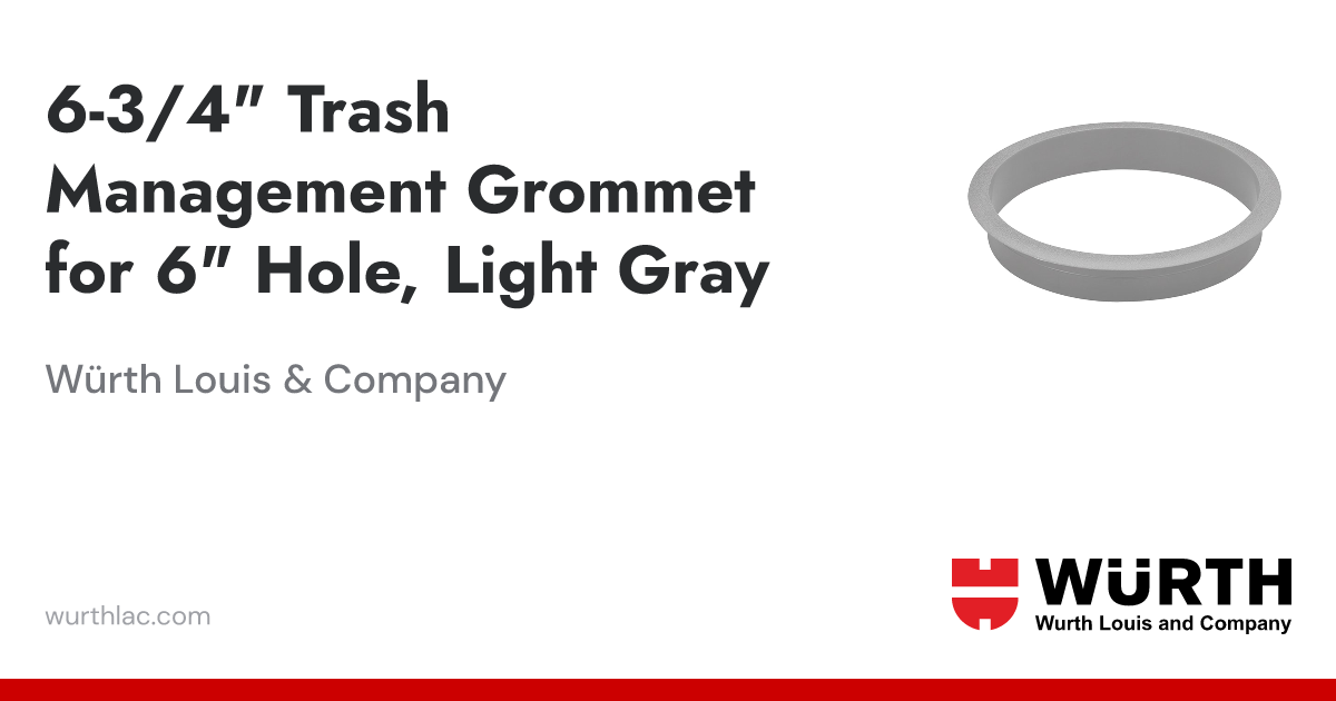 6-3/4" Trash Management Grommet for 6" Hole, Light Gray | Würth Louis ...