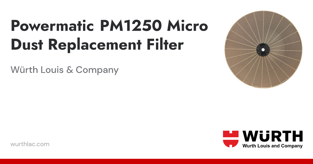 Powermatic PM1250 Micro Dust Replacement Filter | Würth Louis & Company