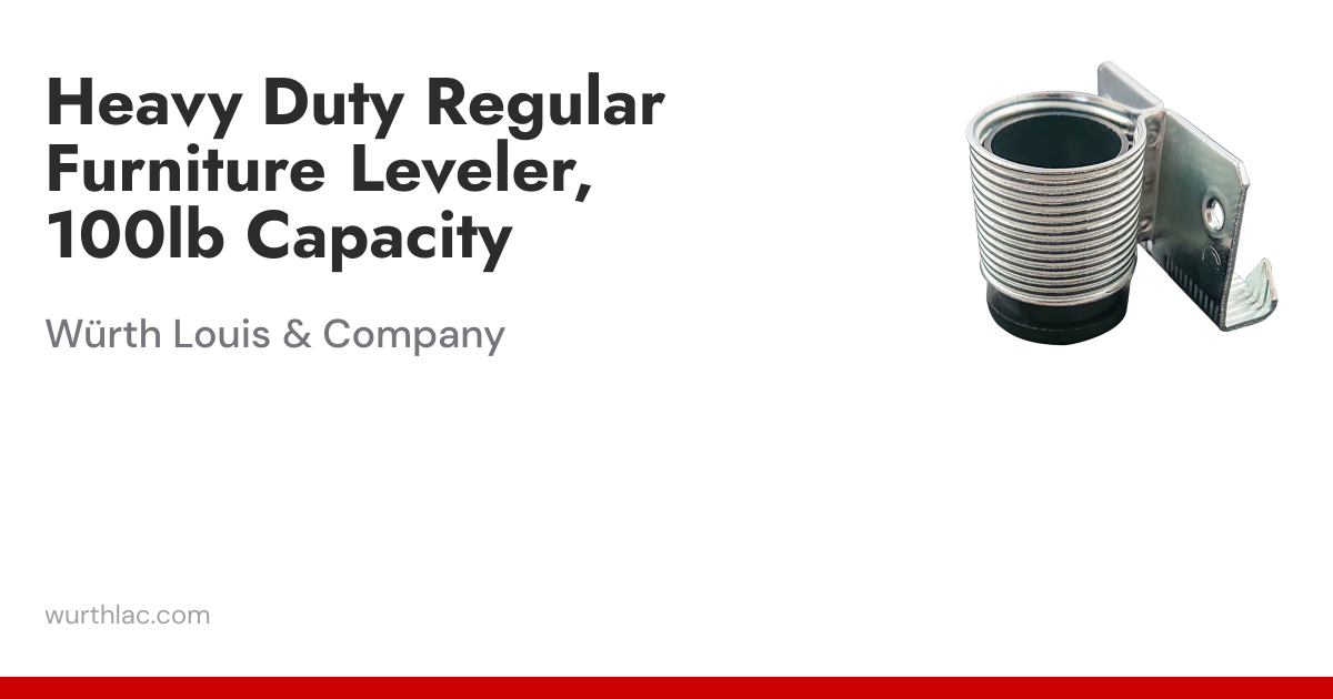 Heavy Duty Regular Furniture Leveler, 100lb Capacity | Würth Louis ...