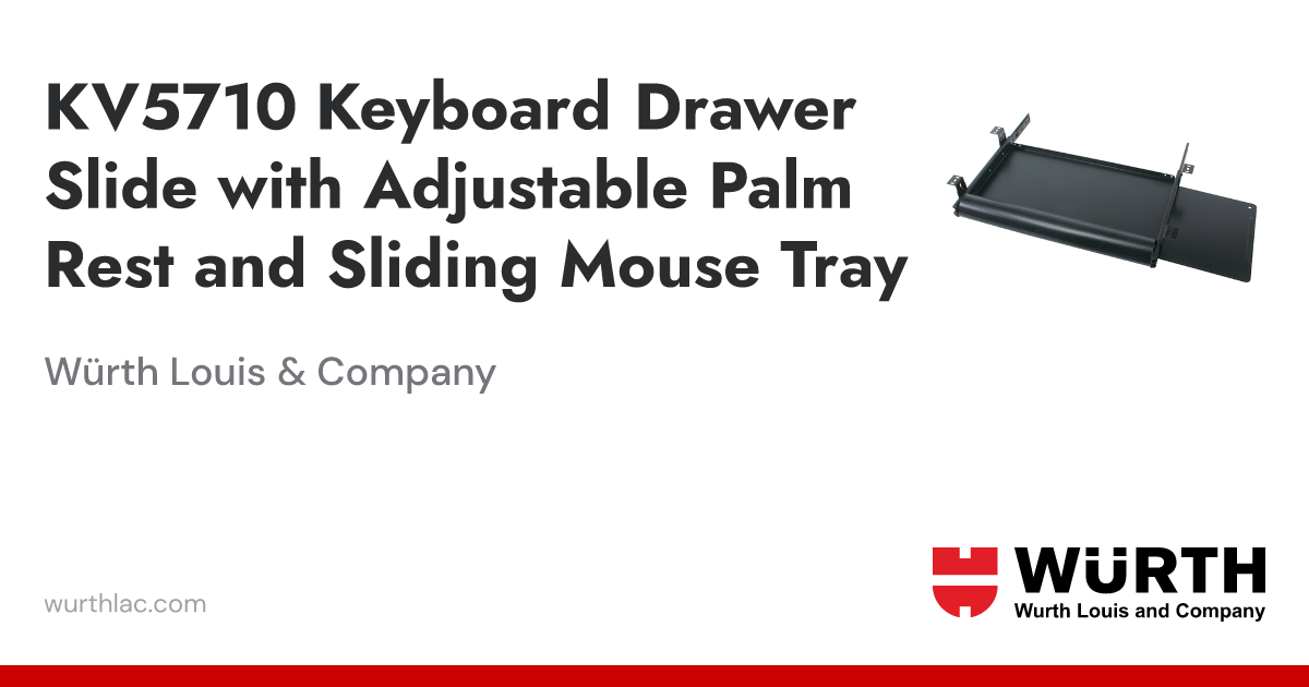KV5710 Keyboard Drawer Slide with Adjustable Palm Rest and Sliding ...
