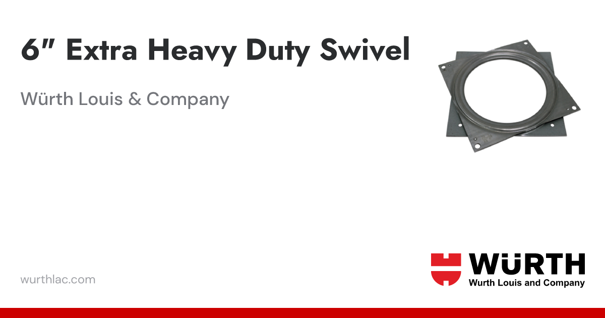 6" Extra Heavy Duty Swivel | Würth Louis & Company
