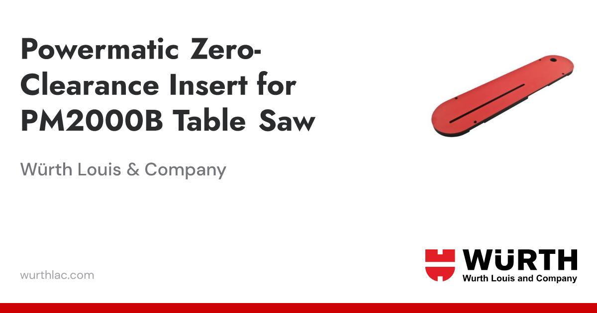 Powermatic Zero-Clearance Insert for PM2000B Table Saw | Würth Louis ...