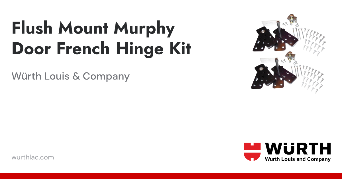 Flush Mount Murphy Door French Hinge Kit | Würth Louis & Company