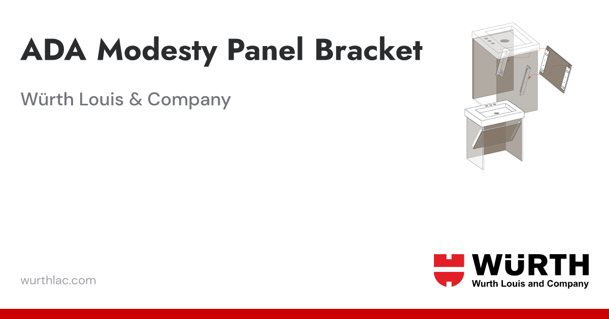 ADA Modesty Panel Bracket | Würth Louis & Company