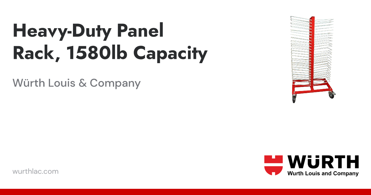 Heavy-Duty Panel Rack, 1580lb Capacity | Würth Louis & Company