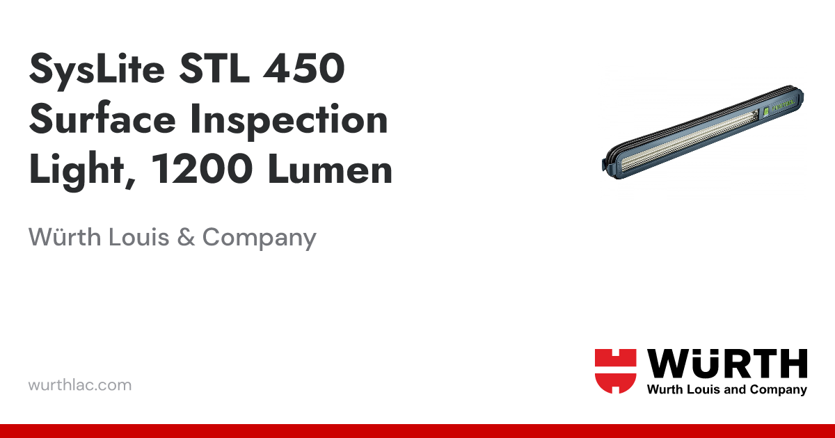 SysLite STL 450 Surface Inspection Light, 1200 Lumen | Würth Louis ...