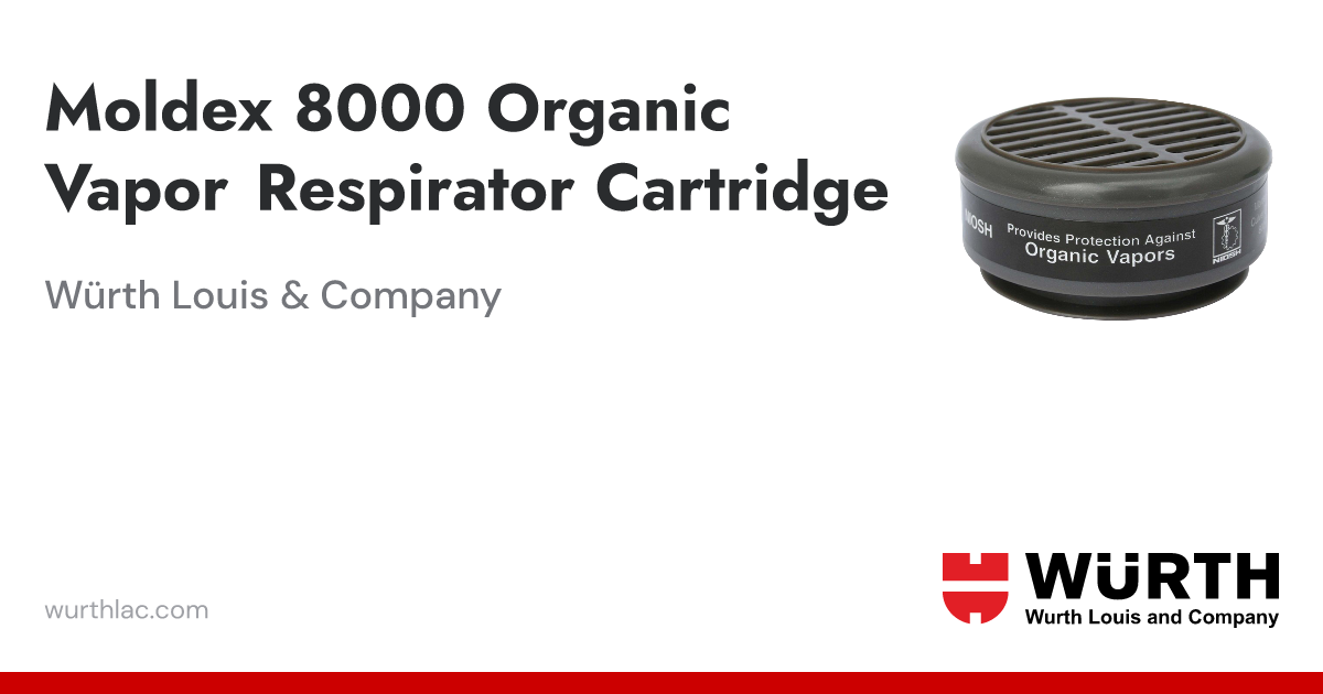 Moldex 8000 Organic Vapor Respirator Cartridge | Würth Louis & Company