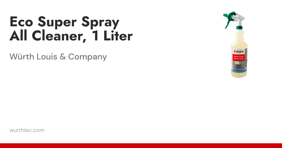 Eco Super Spray All Cleaner, 1 Liter | Würth Louis & Company