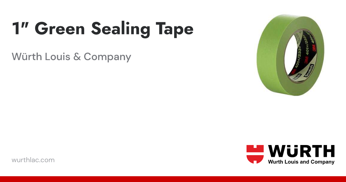 1" Green Sealing Tape | Würth Louis & Company