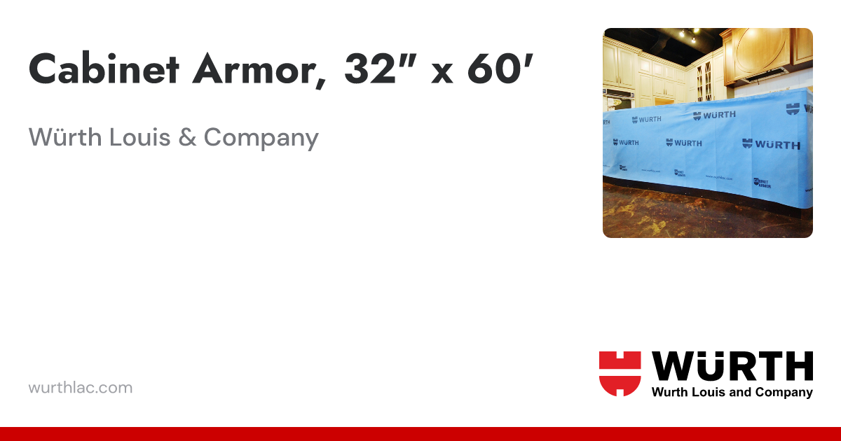 Cabinet Armor, 32" x 60' | Würth Louis & Company