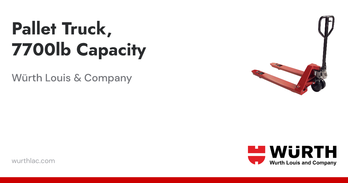 Pallet Truck, 7700lb Capacity | Würth Louis & Company