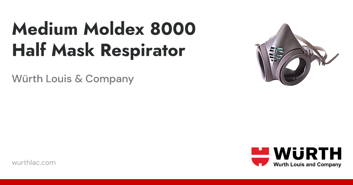Medium Moldex 8000 Half Mask Respirator | Würth Louis & Company