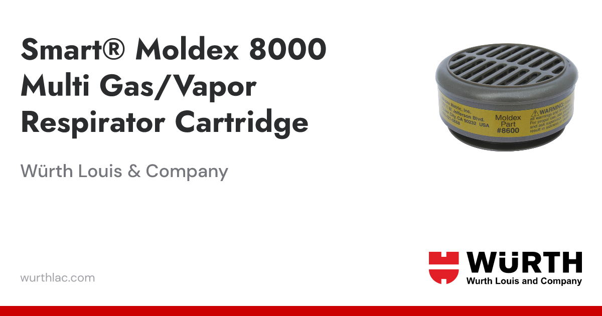 Smart® Moldex 8000 Multi Gas/Vapor Respirator Cartridge | Würth Louis ...