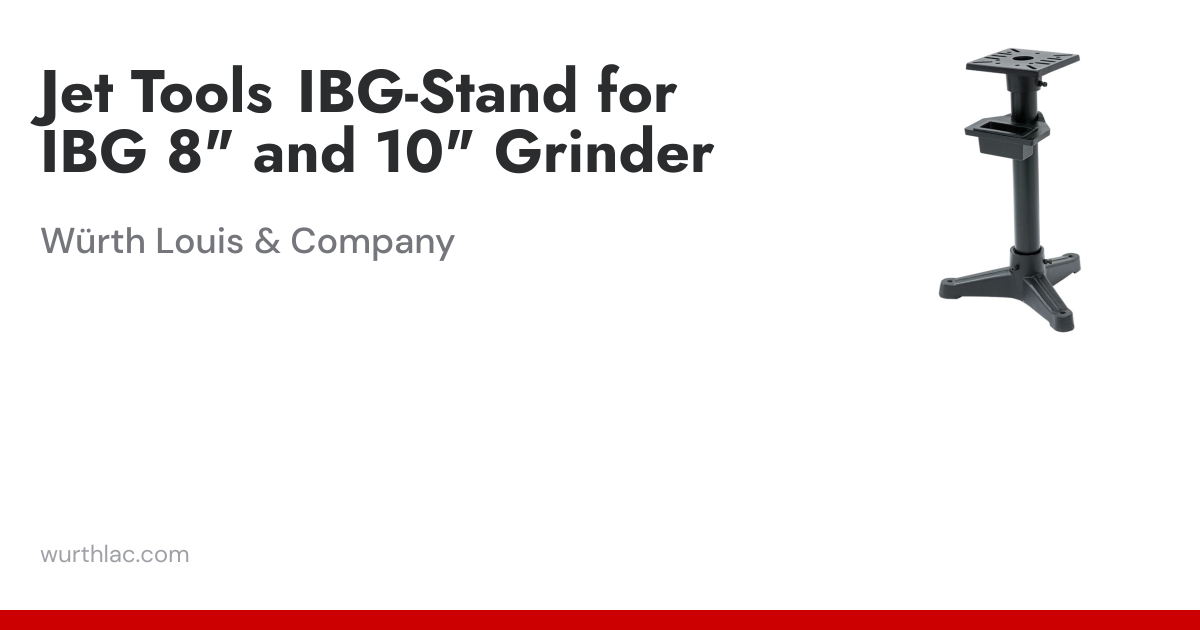 Jet Tools IBG-Stand for IBG 8" and 10" Grinder | Würth Louis & Company