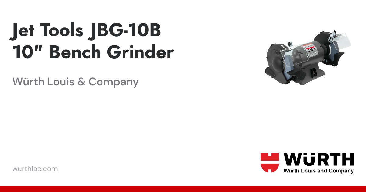 Jet Tools JBG-10B 10" Bench Grinder | Würth Louis & Company