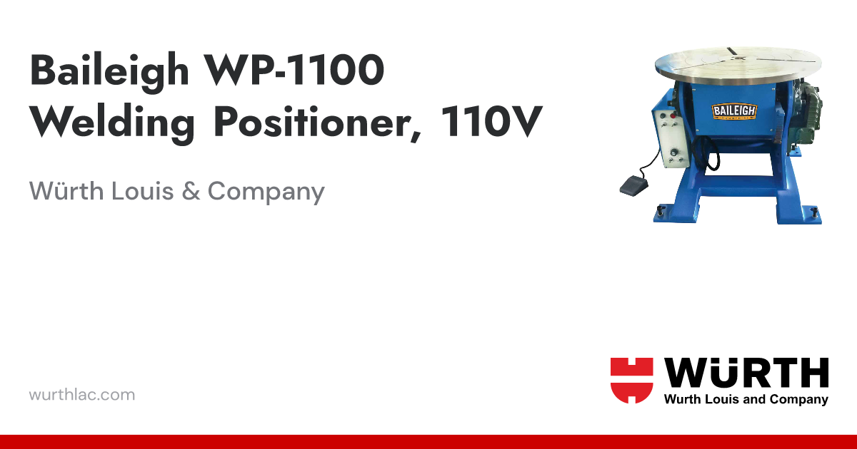 Baileigh WP-1100 Welding Positioner, 110V | Würth Louis & Company