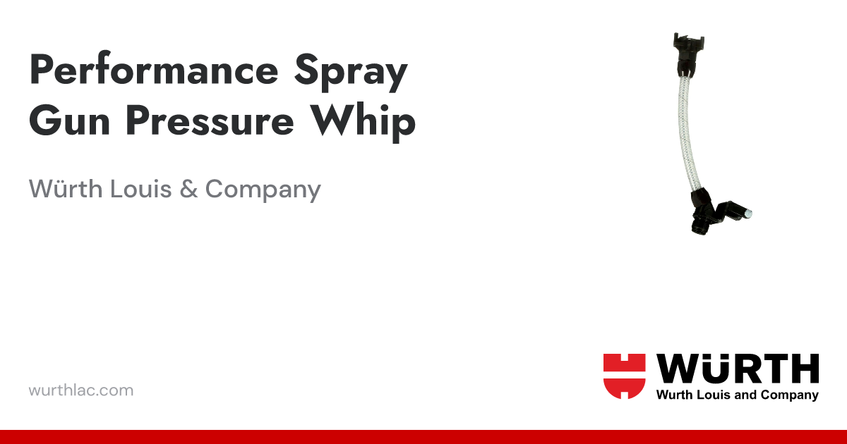 Performance Spray Gun Pressure Whip | Würth Louis & Company