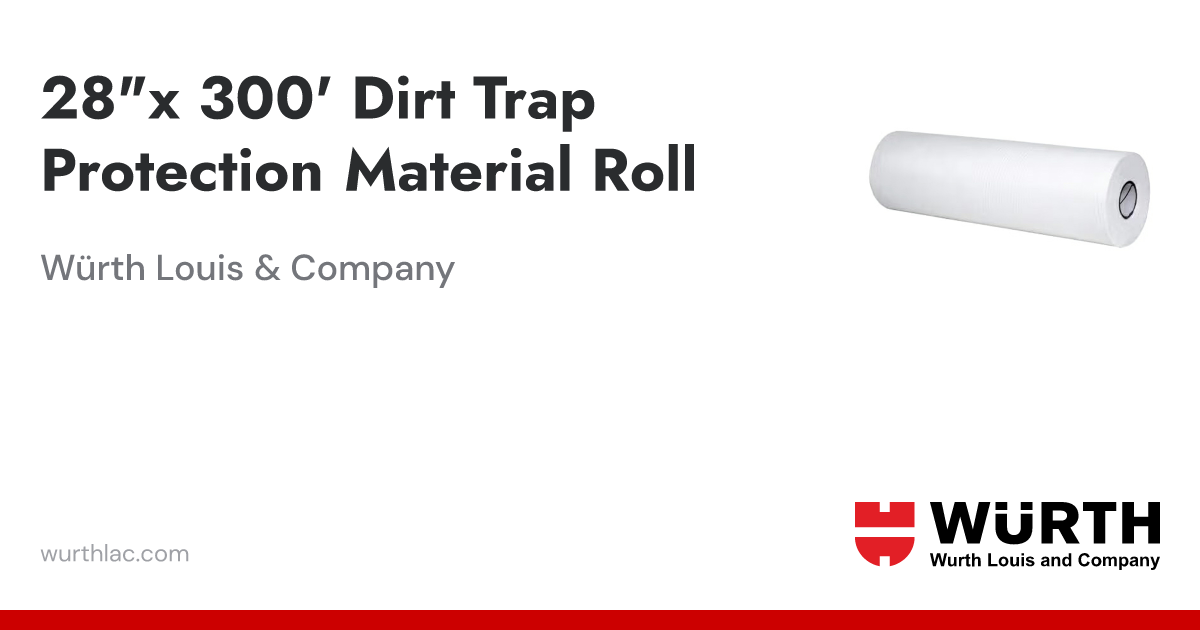 28"x 300' Dirt Trap Protection Material Roll | Würth Louis & Company