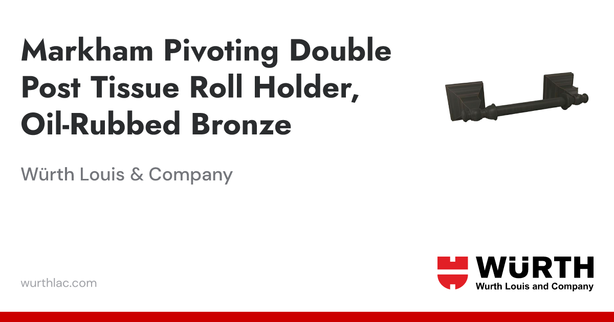 Markham Pivoting Double Post Tissue Roll Holder, Oil-Rubbed Bronze ...