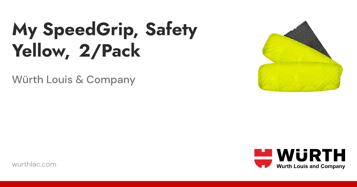 My SpeedGrip, Safety Yellow, 2/Pack | Würth Louis & Company