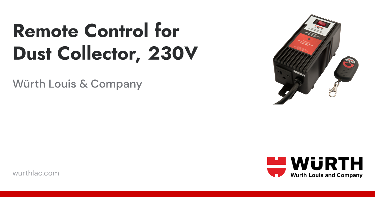 Remote Control for Dust Collector, 230V | Würth Louis & Company