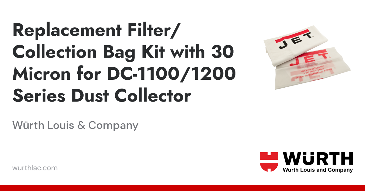 Replacement Filter/Collection Bag Kit with 30 Micron for DC-1100/1200 ...