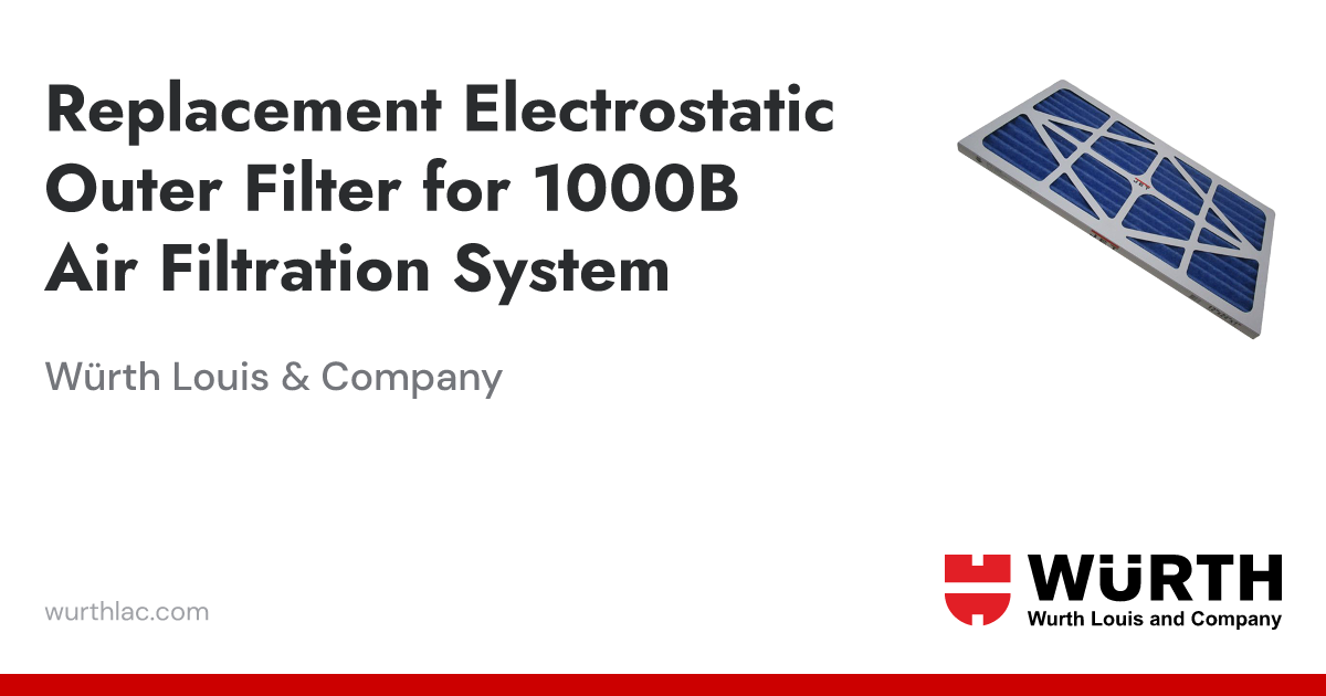 Replacement Electrostatic Outer Filter for 1000B Air Filtration System ...