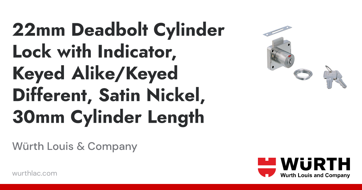 22mm Deadbolt Cylinder Lock with Indicator, Keyed Alike/Keyed Different ...