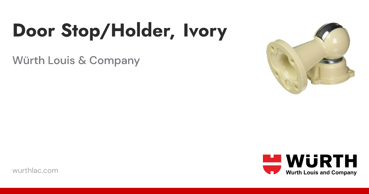 Door Stop/Holder, Ivory | Würth Louis & Company