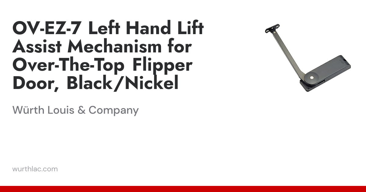 OV-EZ-7 Left Hand Lift Assist Mechanism for Over-The-Top Flipper Door ...