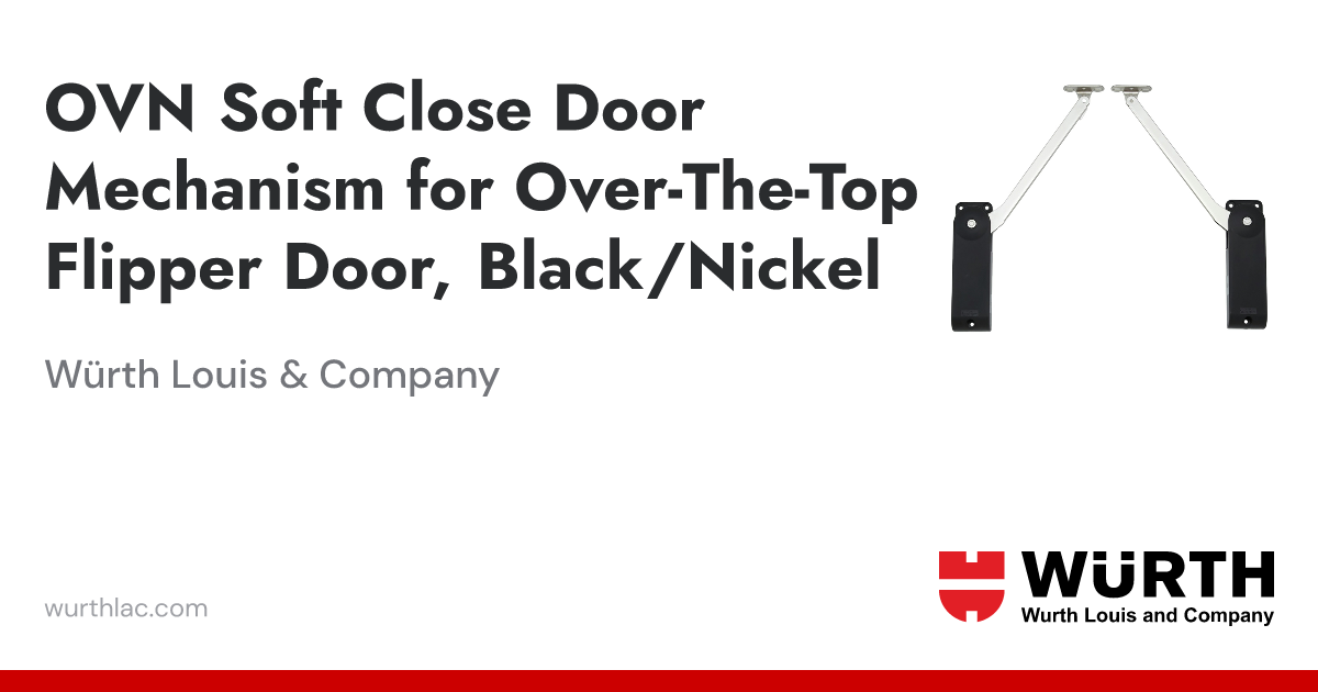 OVN Soft Close Door Mechanism for Over-The-Top Flipper Door, Black ...
