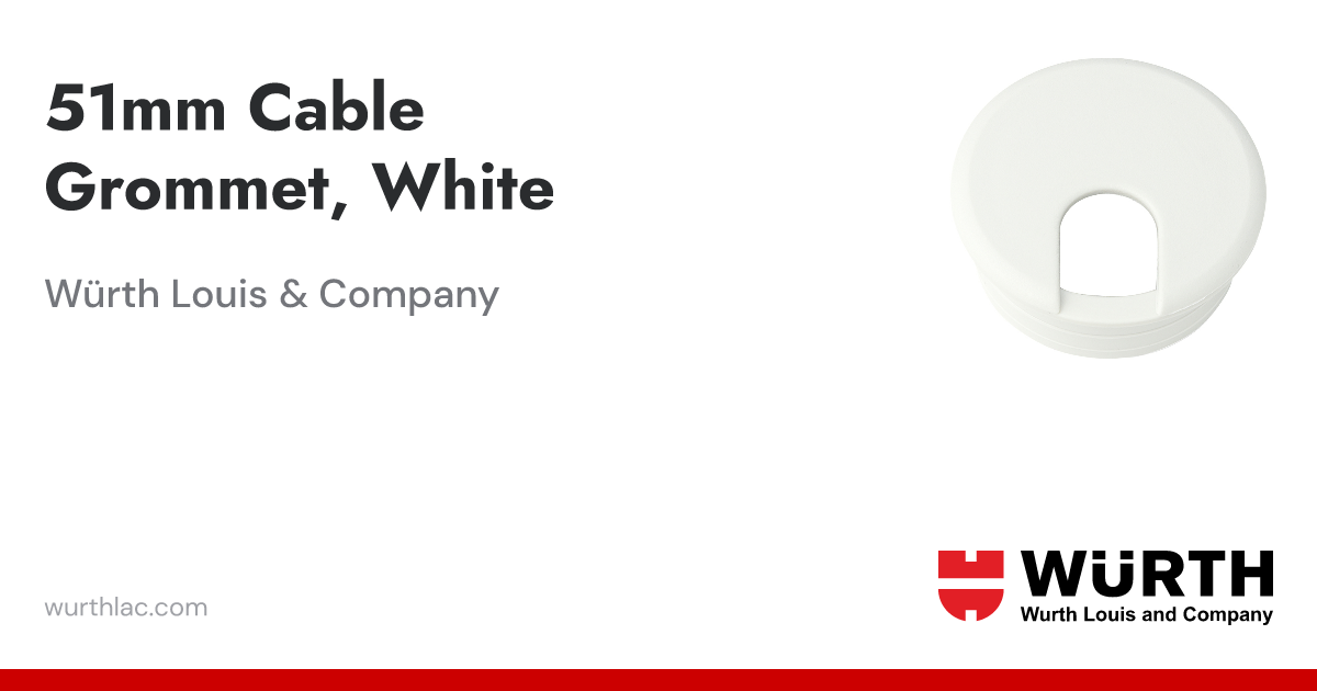 51mm Cable Grommet, White | Würth Louis & Company