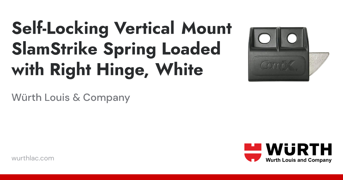 Self-Locking Vertical Mount SlamStrike Spring Loaded with Right Hinge ...