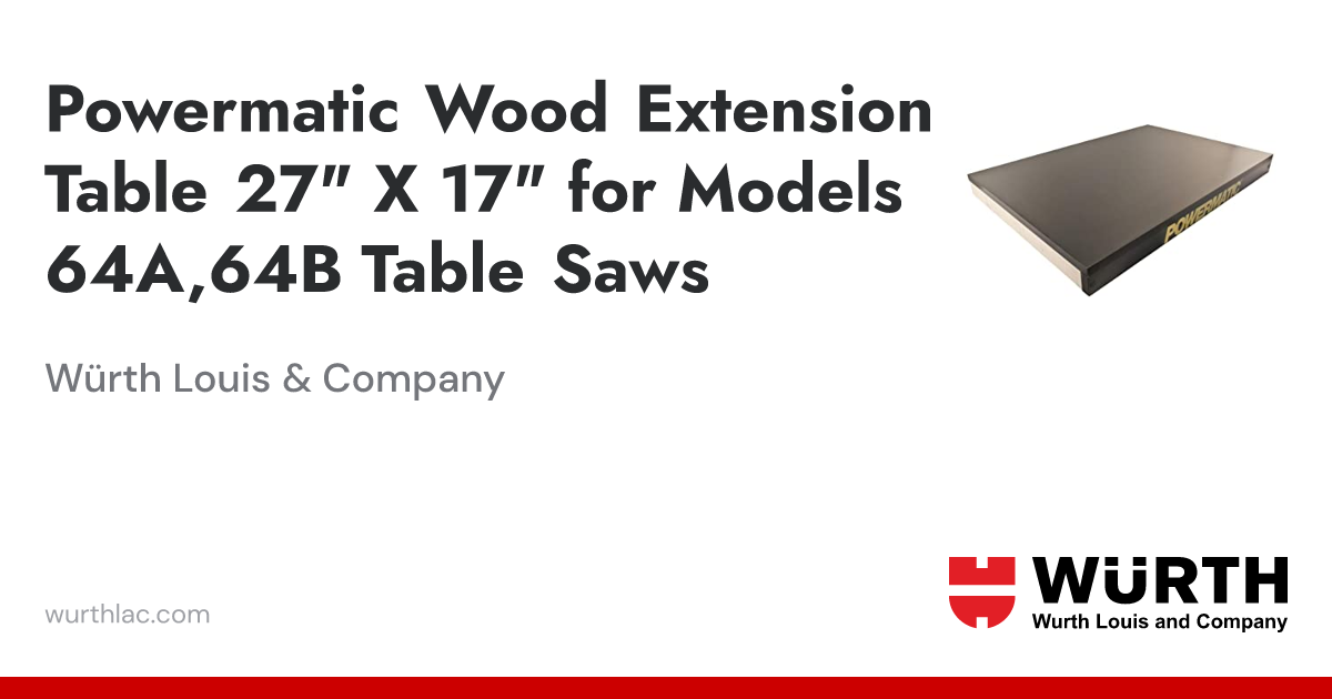 Powermatic Wood Extension Table 27" X 17" for Models 64A,64B Table Saws ...