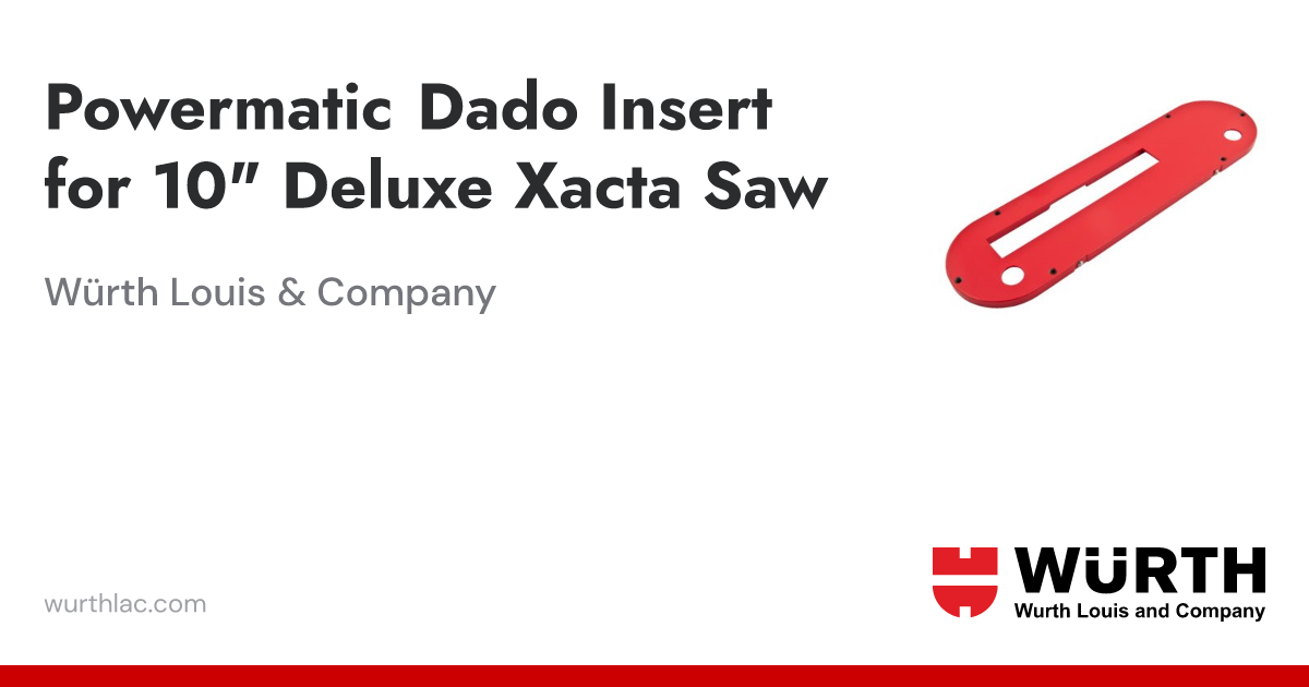 Powermatic Dado Insert for 10" Deluxe Xacta Saw | Würth Louis & Company