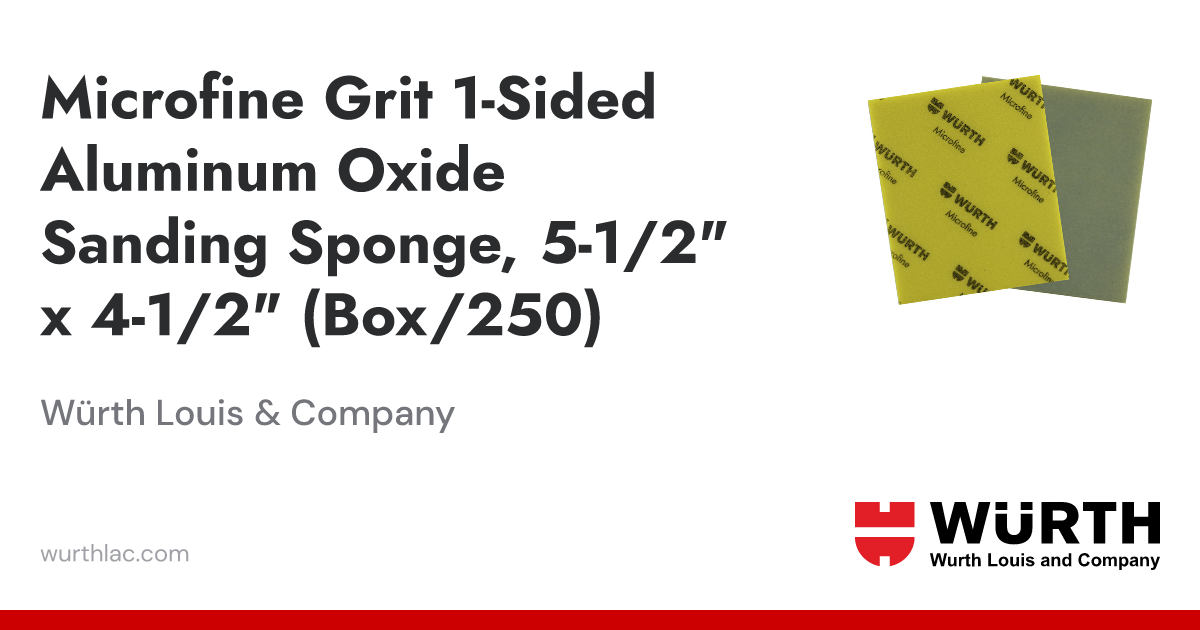 Microfine Grit 1-Sided Aluminum Oxide Sanding Sponge, 5-1/2" x 4-1/2 ...