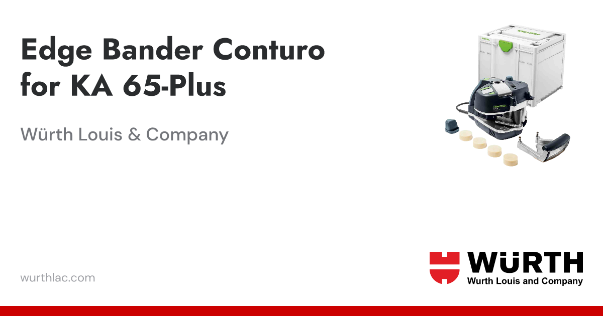 Edge Bander Conturo for KA 65-Plus | Würth Louis & Company