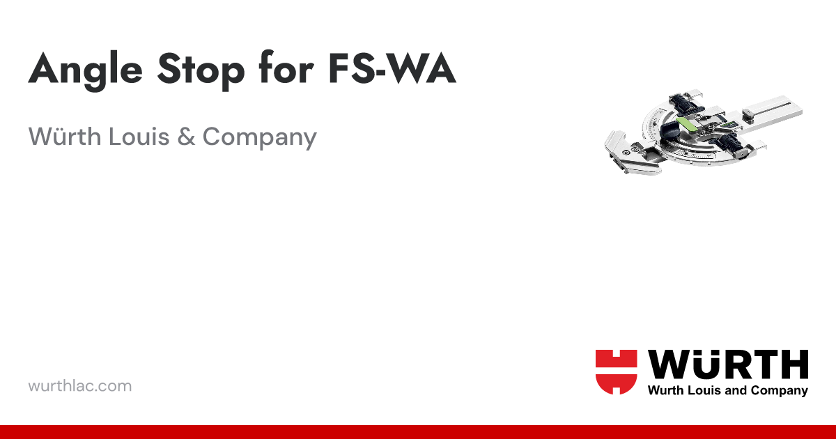 Angle Stop for FS-WA | Würth Louis & Company