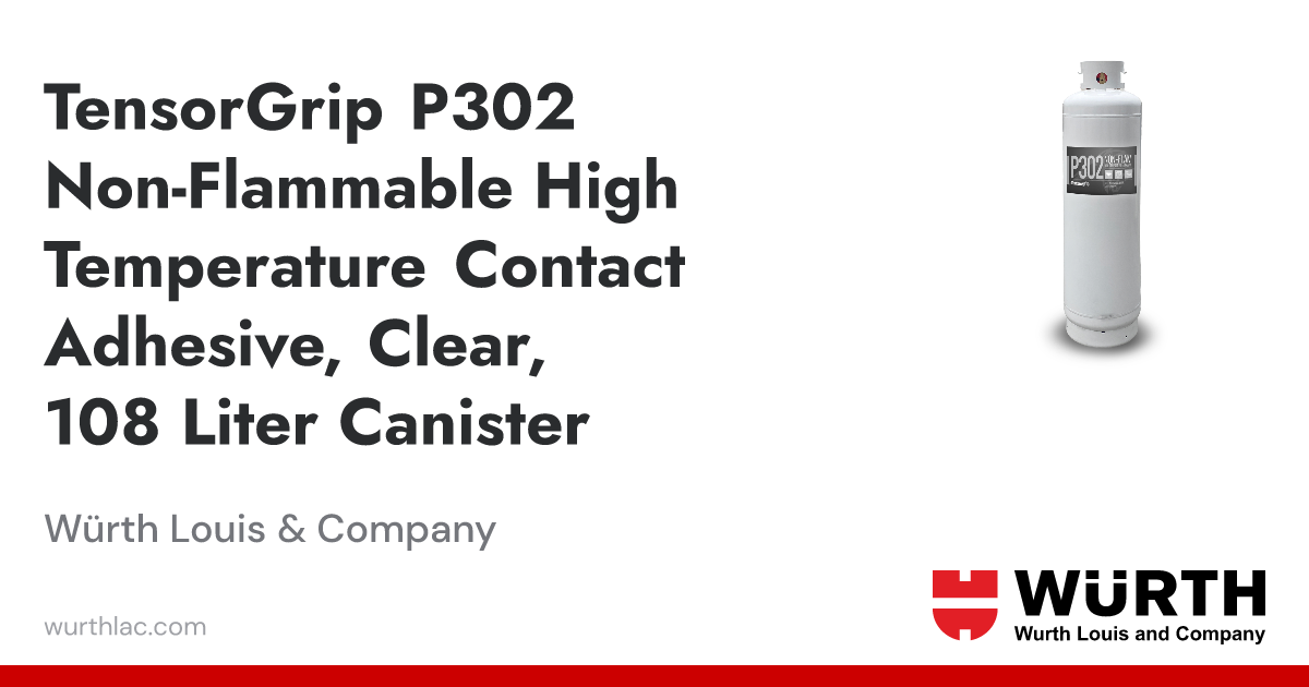 TensorGrip P302 Non-Flammable High Temperature Contact Adhesive, Clear ...