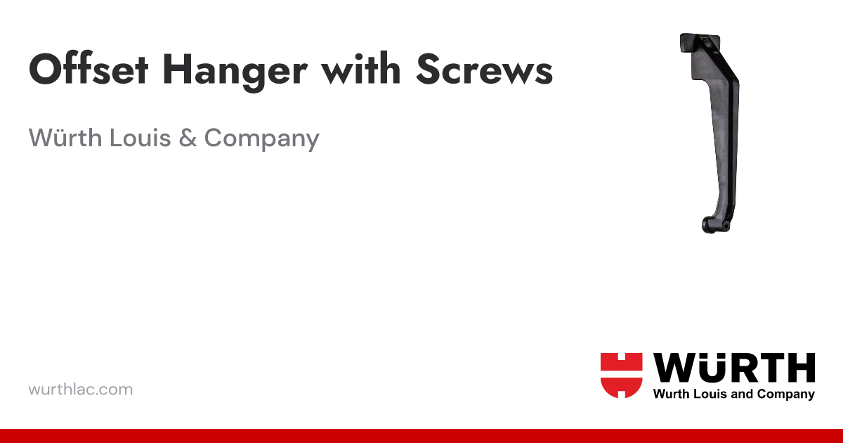 Offset Hanger with Screws | Würth Louis & Company