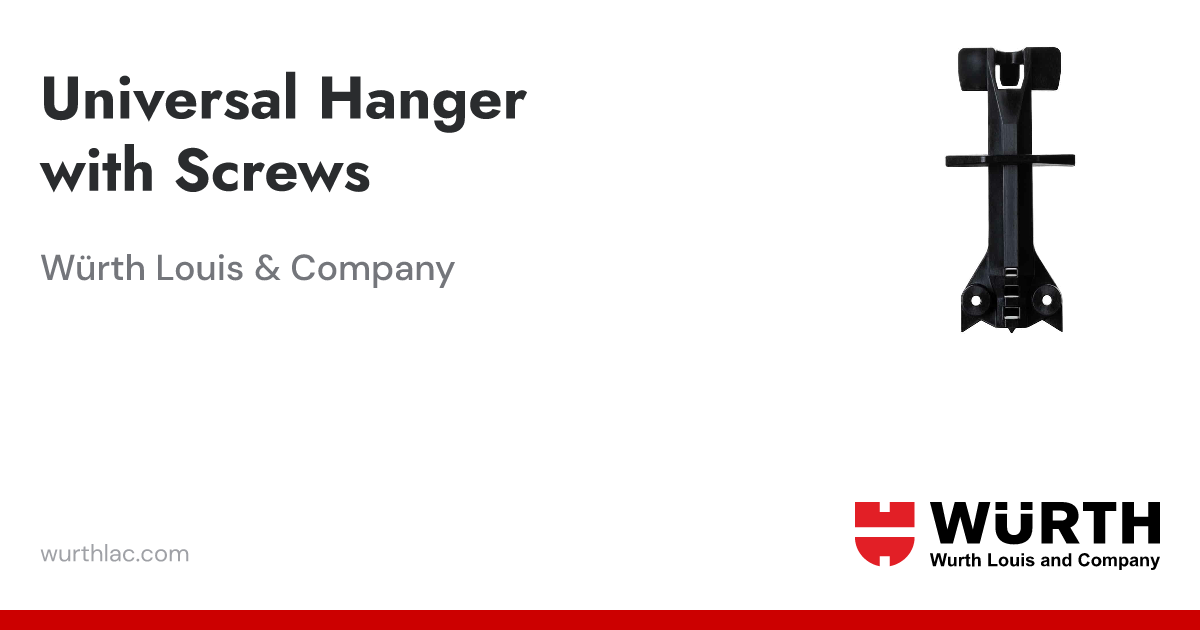 Universal Hanger with Screws | Würth Louis & Company