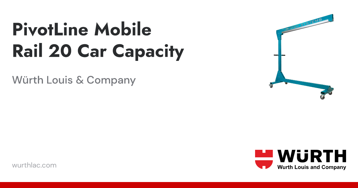 PivotLine Mobile Rail 20 Car Capacity | Würth Louis & Company